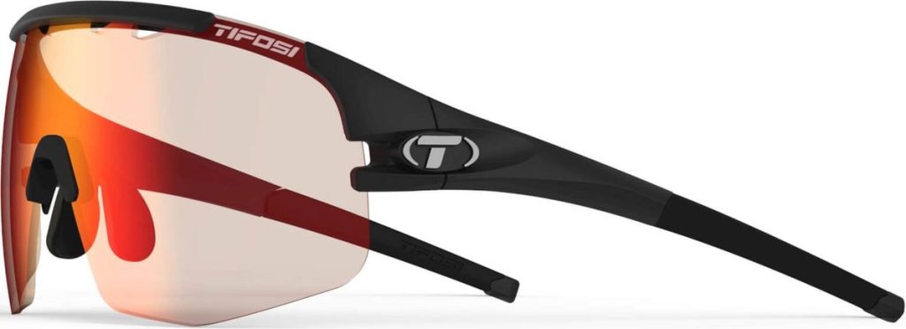 Tifosi - bril Sledge mat zwart clarion - red fototec ( - Fietsen Tim